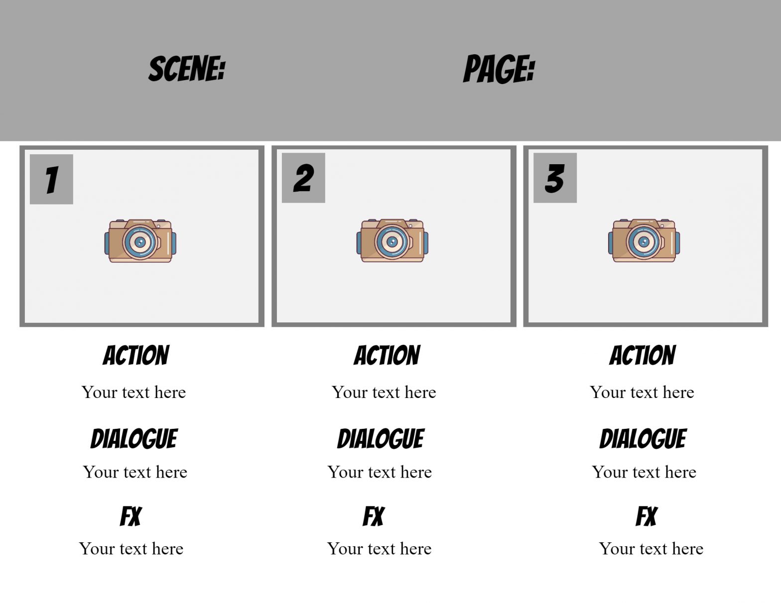 Free Online Storyboard Creator | Edit Storyboard Templates